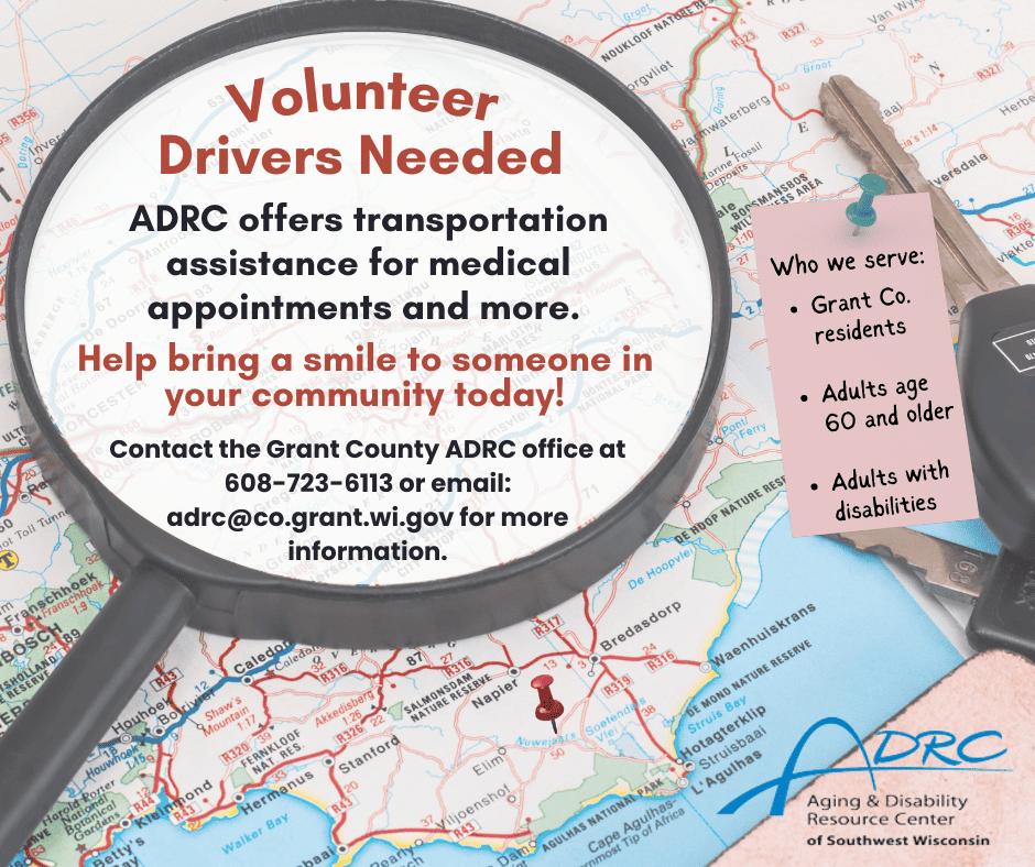 Volunteer Drivers for Grant County | Aging and Disability Resource ...