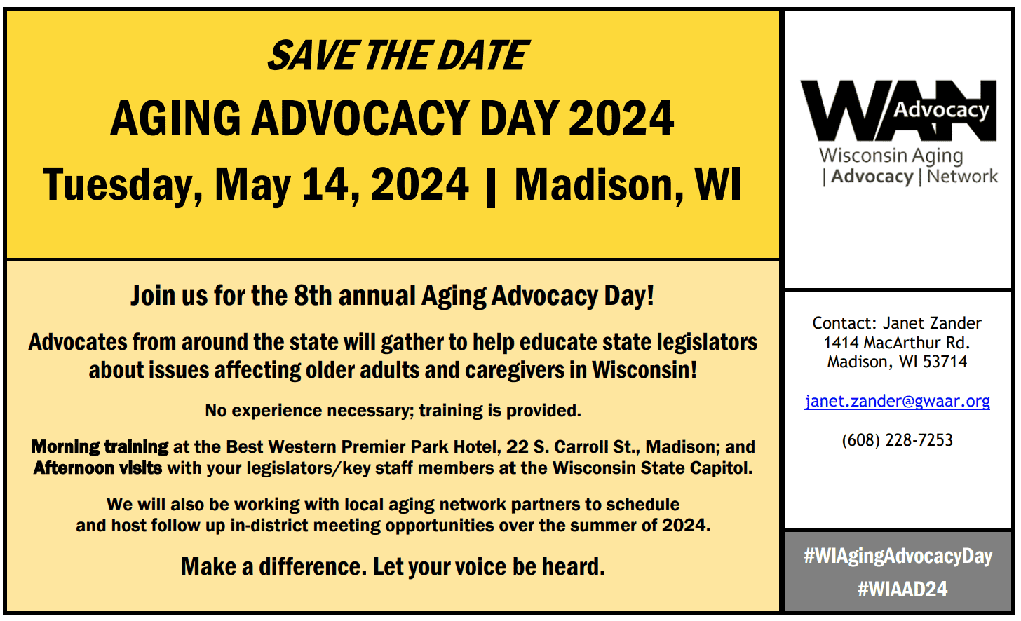 Aging Advocacy Day 2024 | Aging and Disability Resource Center of ...